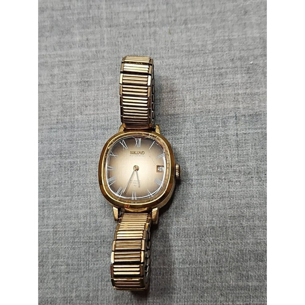 Vintage Seiko Women's Watch, Gold Tone/Expandable Ban… - Gem